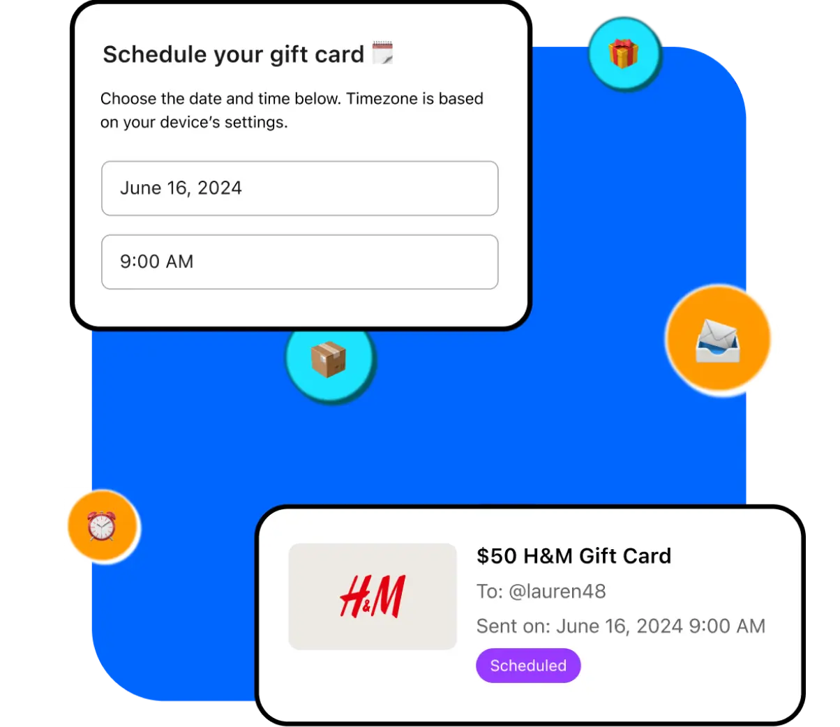 Giftable: Send joy with digital gift cards